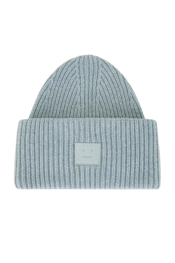 Acne Studios Pansy Face Beanie - Dusty Blue