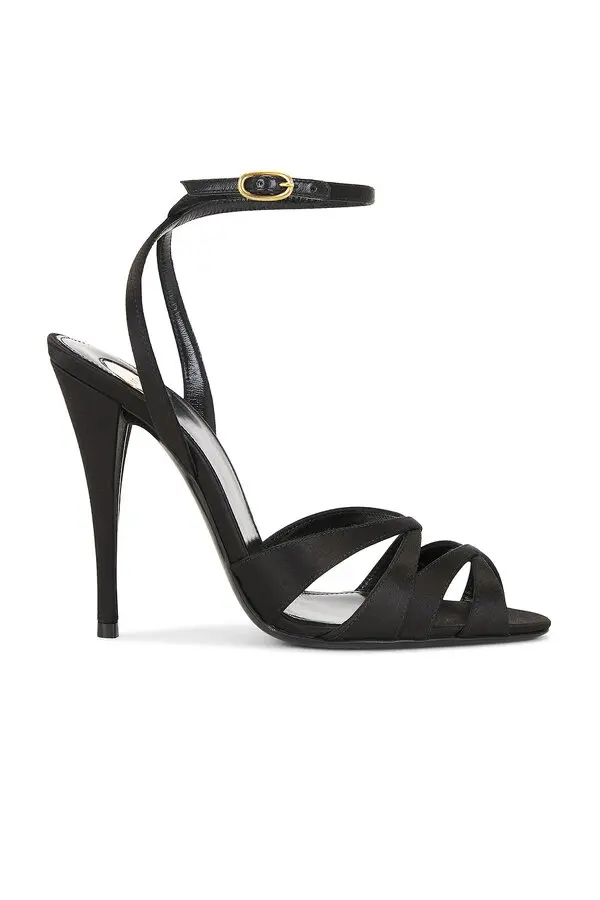 Saint Laurent Touze Heeled Sandal - Nero