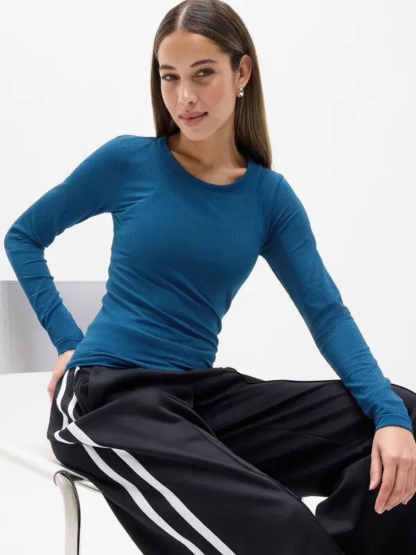 Athleta Renew Seamless Crewneck Top - Maritime
