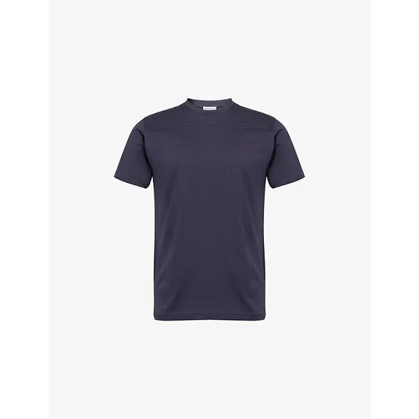 Sunspel Riviera Short-sleeve Cotton-jersey T-shirt - Navy