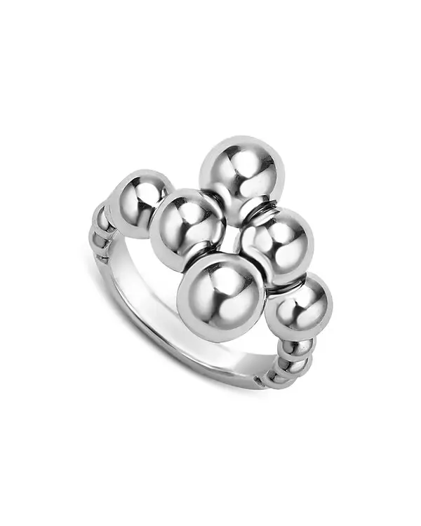 Lagos Sterling Caviar Bubbly Ring