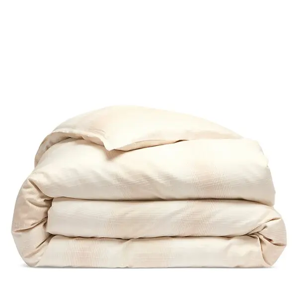 SFERRA Perugia Striped Sateen Duvet Cover, King Exclusive - Ivory