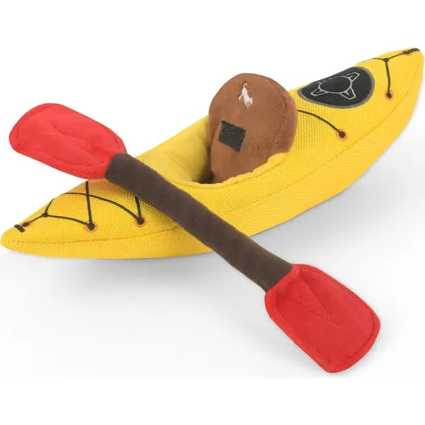 P.L.A.Y. K9 Kayak Plush Dog Toy With Squeaker