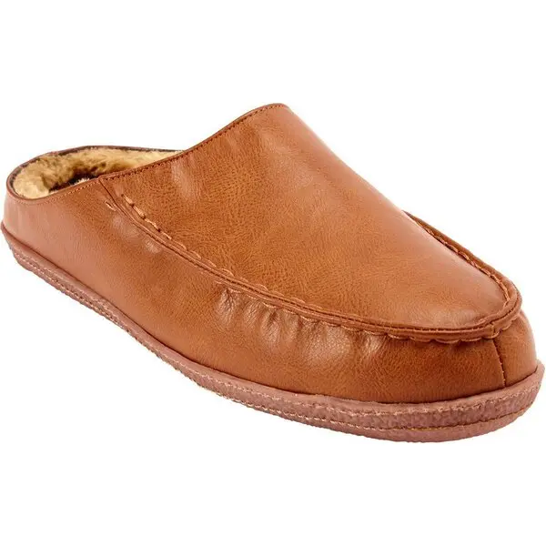 KINGSIZE Faux Leather Clog Slippers