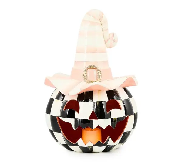 MACKENZIE-CHILDS Rosy Happy Jack Illuminated Pu Mpkin - One-color