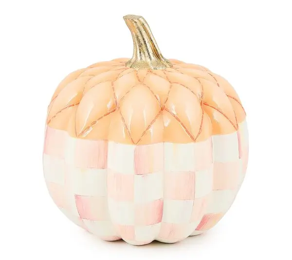 MACKENZIE-CHILDS Rosy Check Fairytale Quilted P Mpkin - One-color