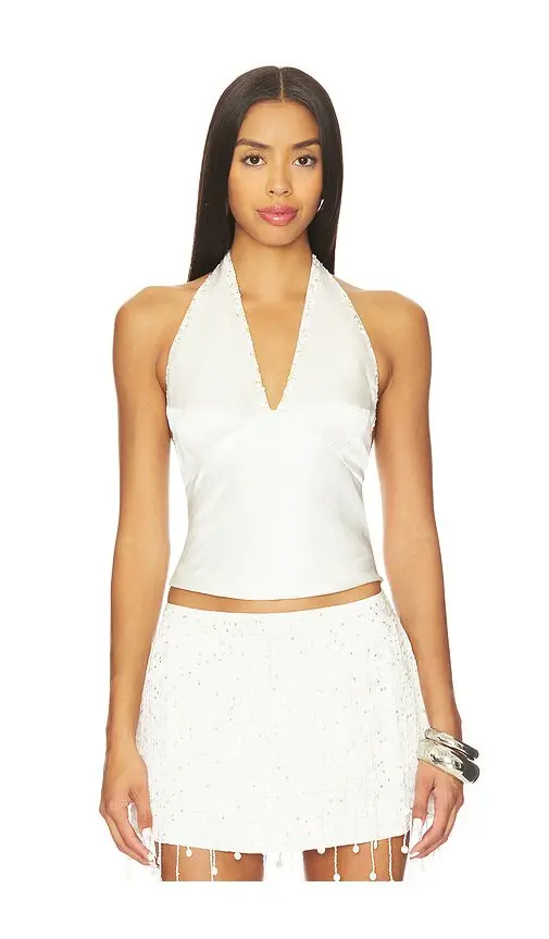 ASTA RESORT Celine Hand Beaded Camisole