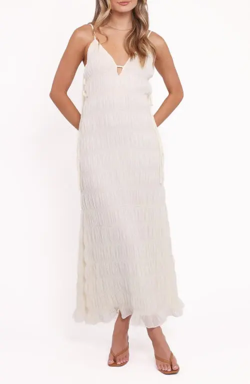 PETAL & PUP Seraphine Shirred Sleeveless Maxi Dress