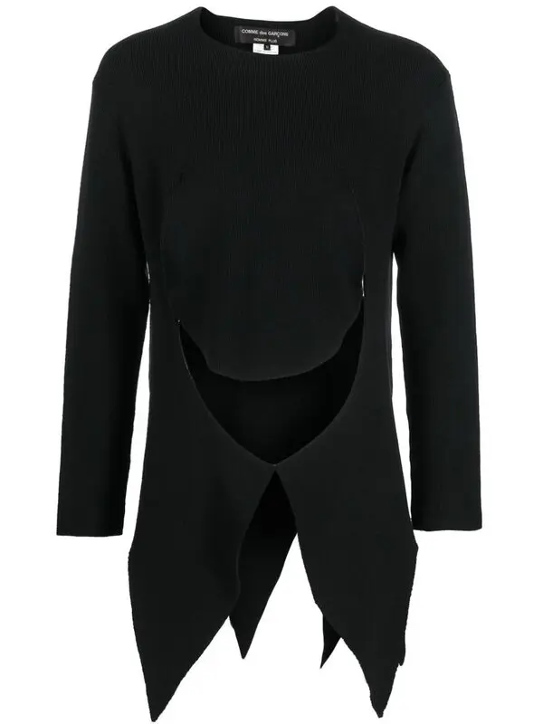 Comme Des Garçons Wool Asymmetric Jumper