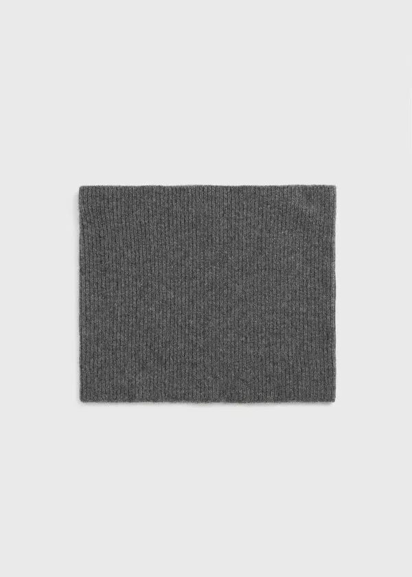 TOTÊME Cashmere Neck Warmer - Charcoal Melange