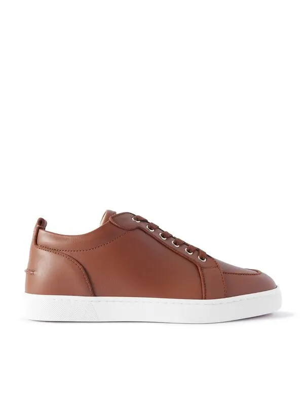 CHRISTIAN LOUBOUTIN Rantulow Orlato Grosgrain-trimmed Sneakers