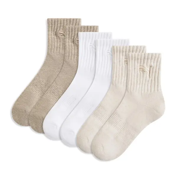 PUMA Quarter Crew Socks 3-pack - Assorted Colours