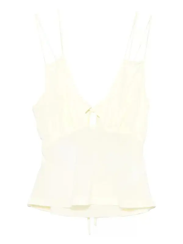Paris Georgia Bernie Tie-front Camisole - Yellow