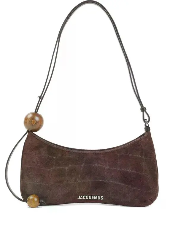 Jacquemus The Pearl Kiss Crocodile-effect Shoulder Bag