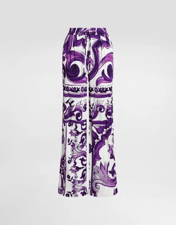 Dolce & Gabbana Majolica Print Trousers