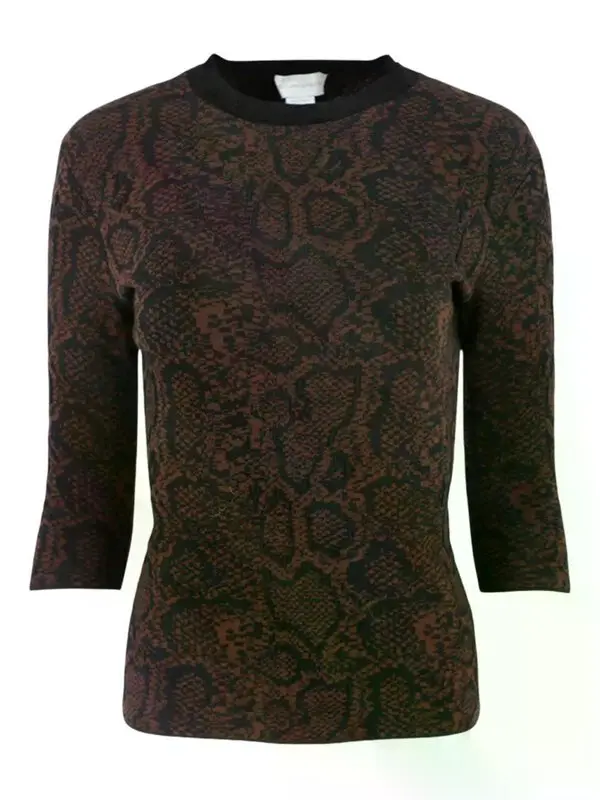 Stella McCartney Snake-print T-shirt - Brown