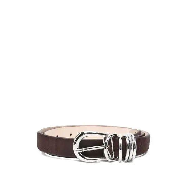 DEHANCHE Calf Suede Belt - Brown