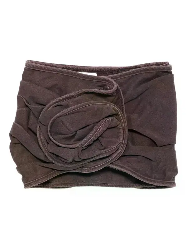 Magda Butrym Rose-shaped Draped Mini Skirt