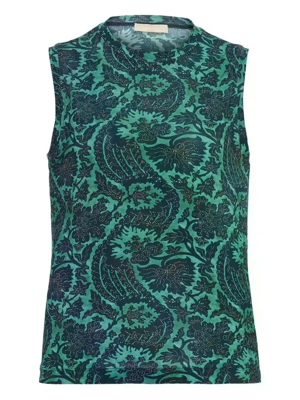Ulla Johnson Abstract-print Sleeveless Midi Dress