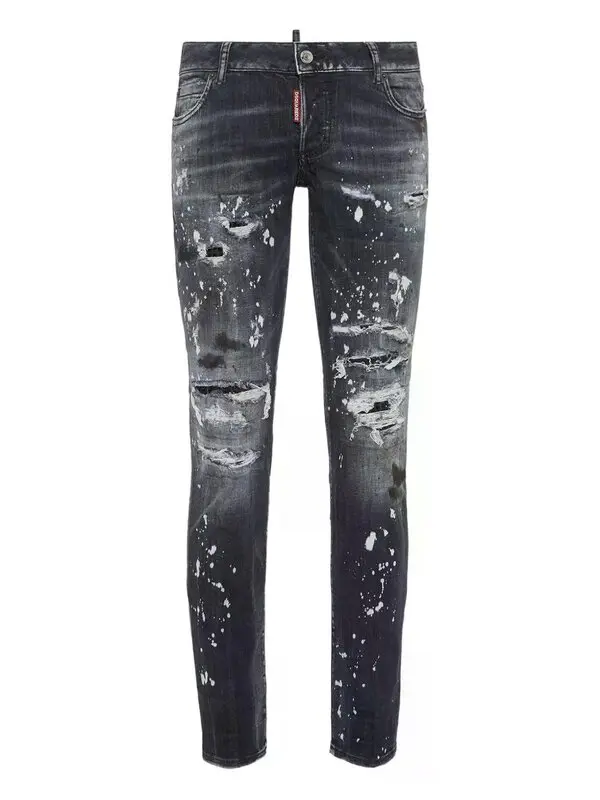 Dsquared2 Paint-splatter Distressed Jeans