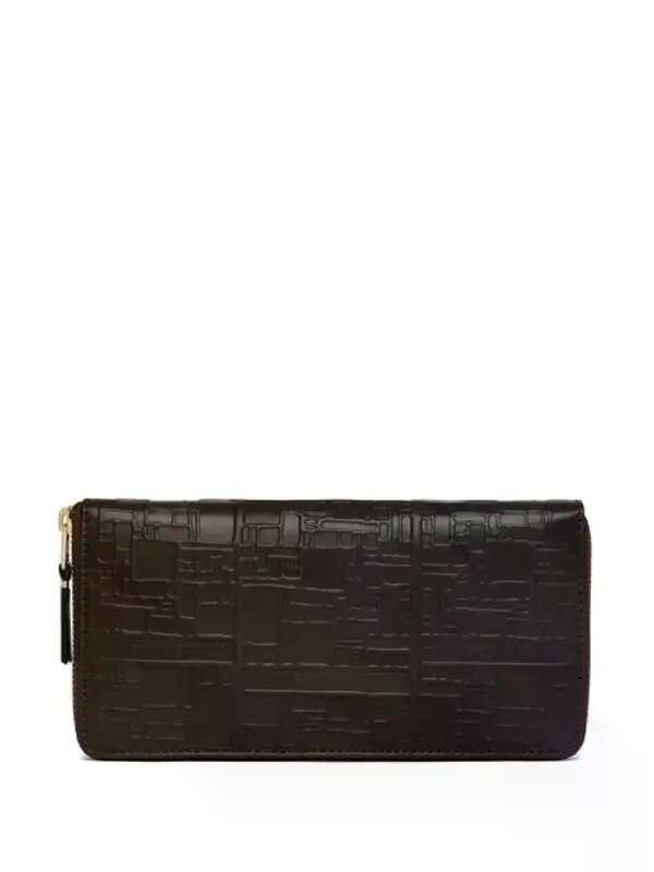 Comme Des Garçons Textured Zip-around Wallet