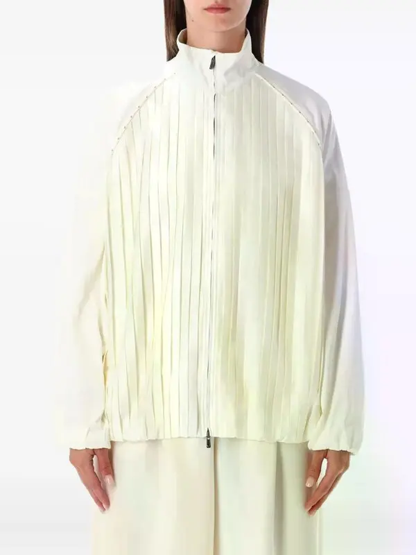 Nike Pleated Bomber Jacket - White