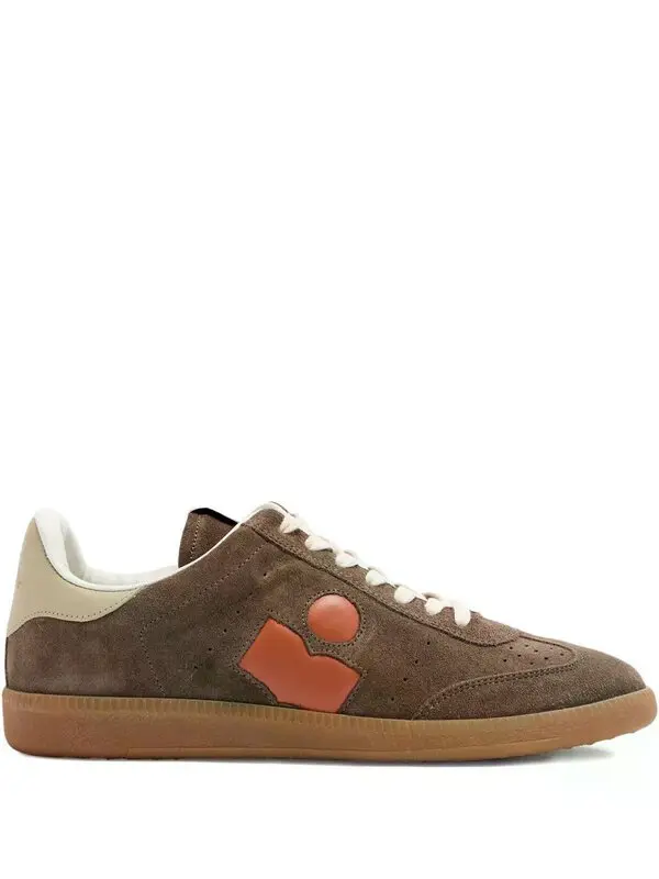 MARANT ETOILE Bryce Leather-panel Sneakers - Brown