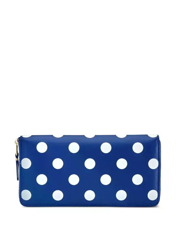 Comme Des Garçons Polka-dot Zip Wallet