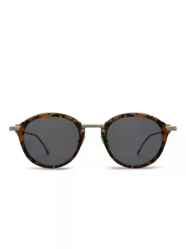Thom Browne Tortoiseshell Round Sunglasses