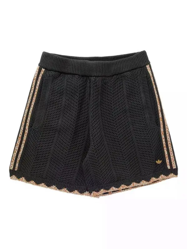 Adidas Knitted Herringbone-pattern Shorts