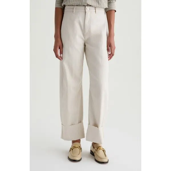 Ag High Waist Barrel Leg Pants