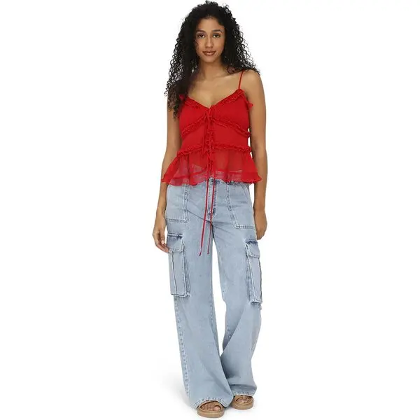 BELLE & BLOOM Heart Of Glass Cami - Red