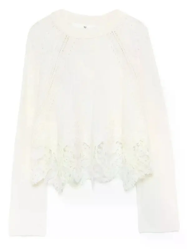 Ermanno Scervino Lace-trimmed Sweater
