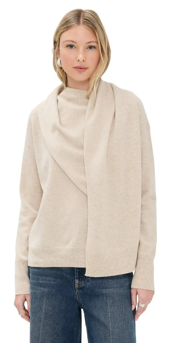 Vince Draped Pullover - H Dove Oat