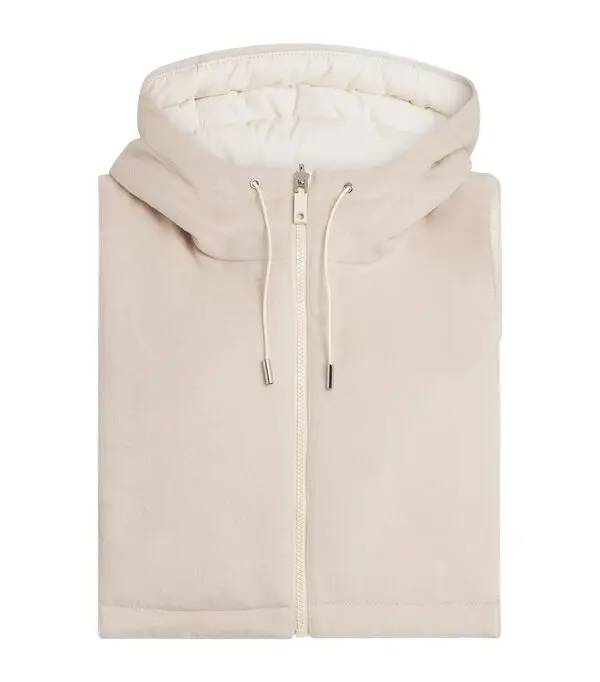 Max & Co. Sleeveless Hooded Collar - White