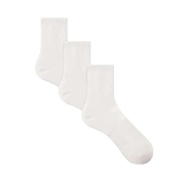 SKIMS 3-pack Crew Socks - Chalk