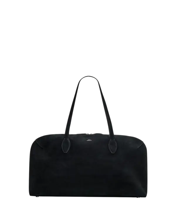 TOTÊME Suede Day Tote Bag - Black
