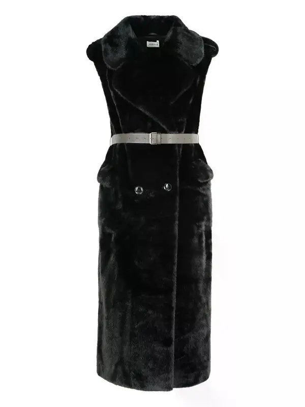 P.a.r.o.s.h Sleeveless Belted Coat