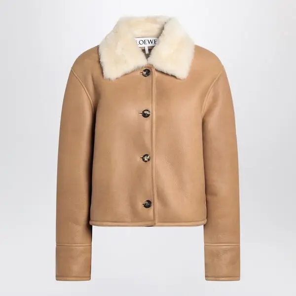 Loewe Camel-coloured Shearling Jacket