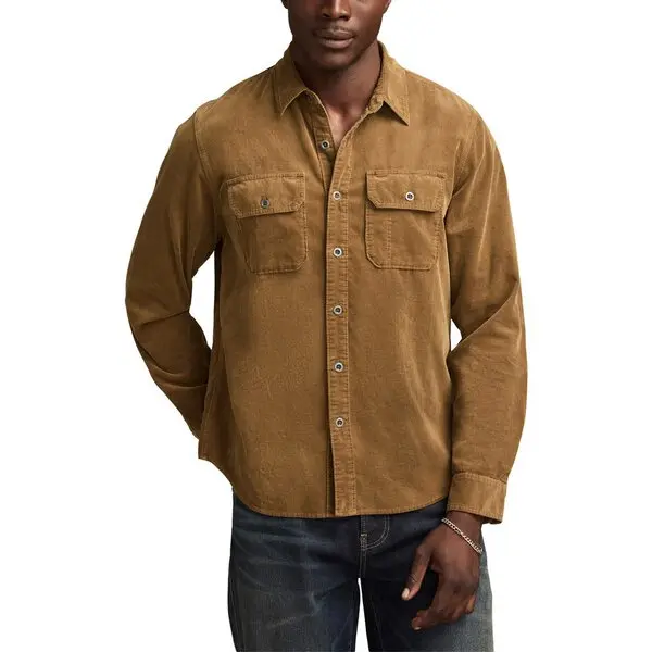 Lucky Brand Cotton Corduroy Button-up Utility Shirt