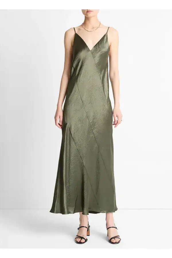 vince asymmetrical dress Kiara Ankle Length Dress In Black – Rhea Costa