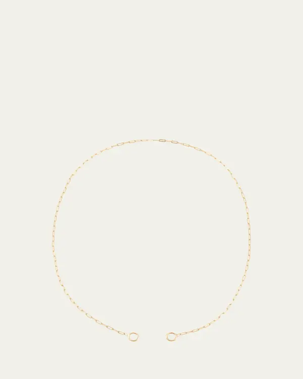 MARLA AARON 14k Yellow Gold Square Link Chain Necklace