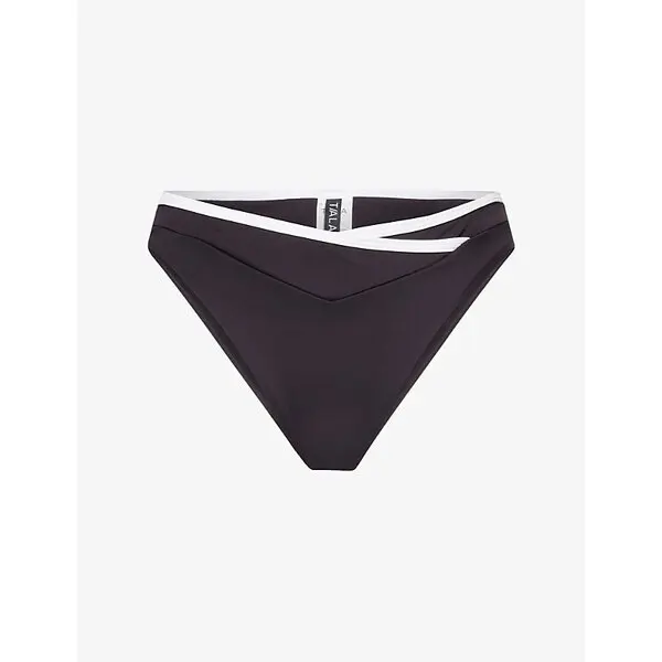 TALA Contrast Wrap-over Bikini Bottoms