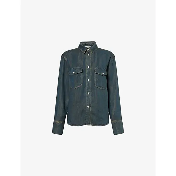 SAMSOE SAMSOE Sabex Curved-hem Woven Shirt