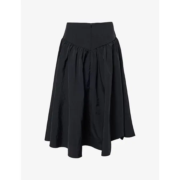 PEACHY DEN Nylon Midi Skirt