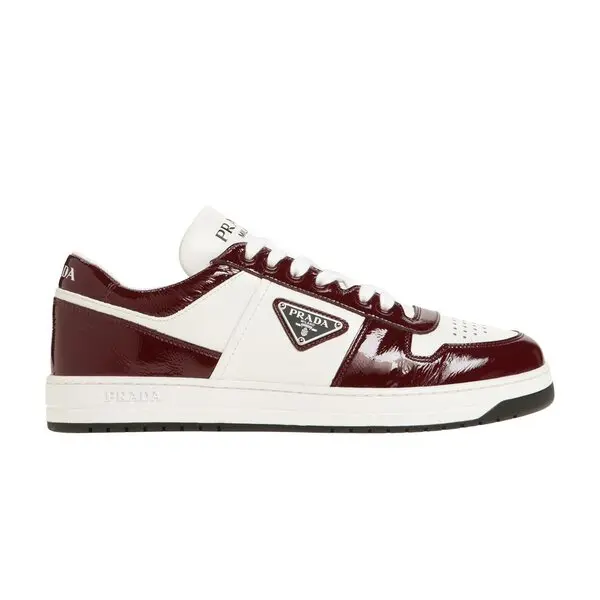 Prada Downtown Leather Sneakers - Purple