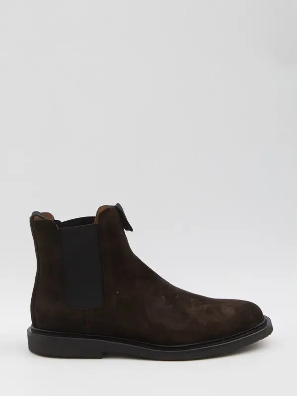 COMMON PROJECTS Chelsea Boots In Waxed Suede