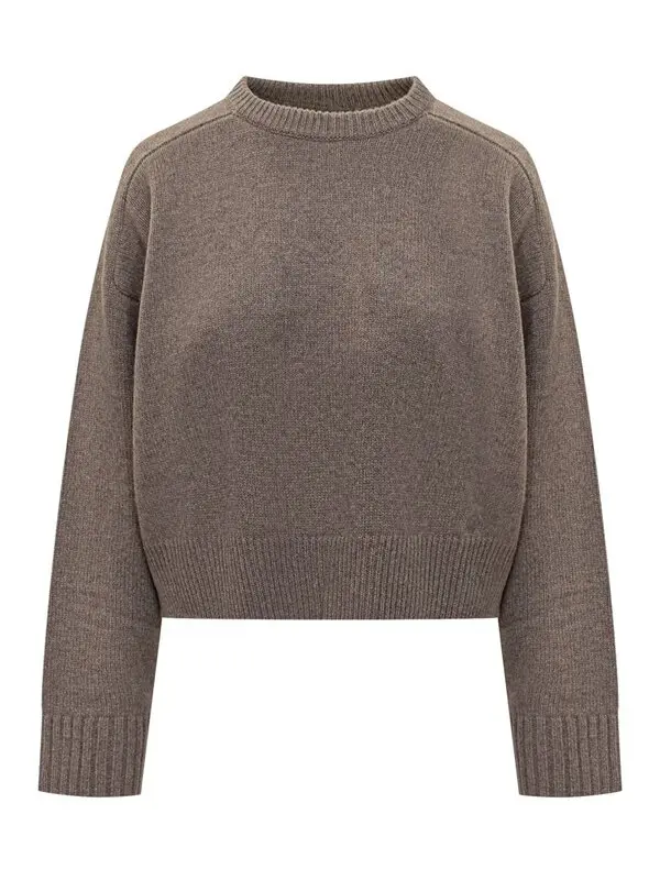 LOULOU STUDIO Wool And Cashmere Crew Neck Sweater - Brown