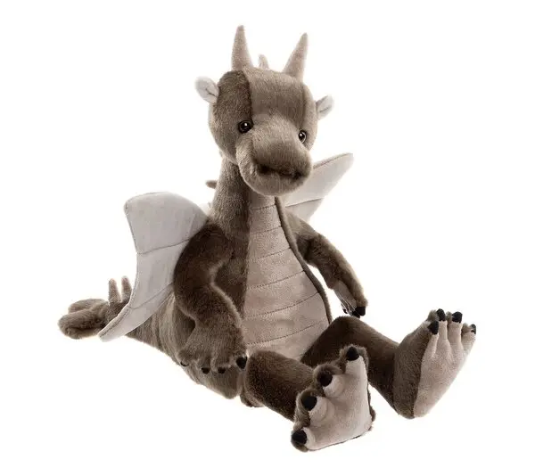 CHARLIE BEARS Clubs 11' Plush Dragon With Club Shaped Tail