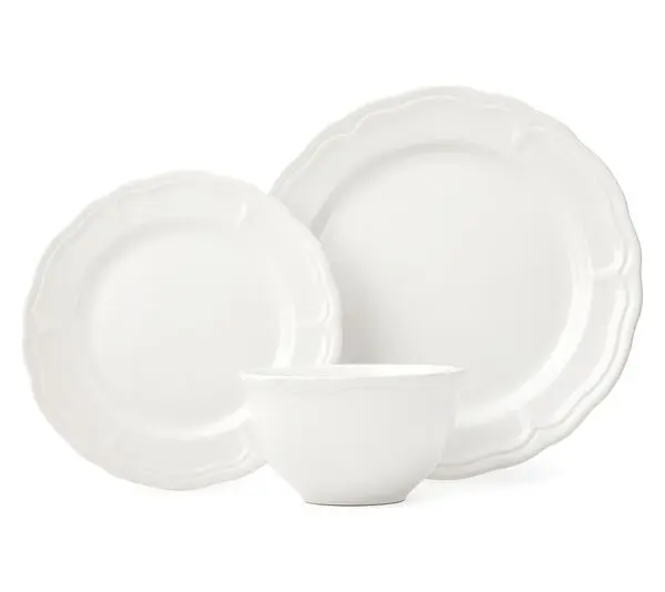 GODINGER Madison Stoneware 12 Piece Set, Servic E For 4